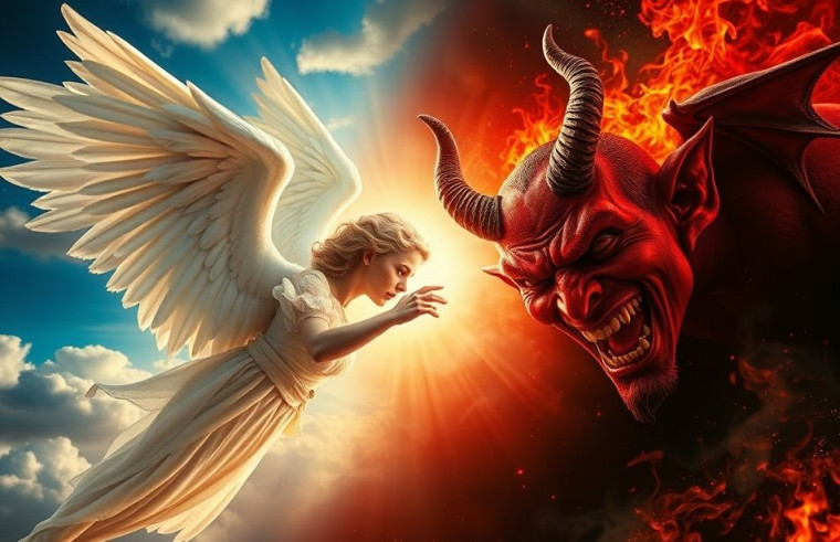 🔥 Free Download Angel And Devil Wallpaper by @anthonyp50 | WallpaperSafari