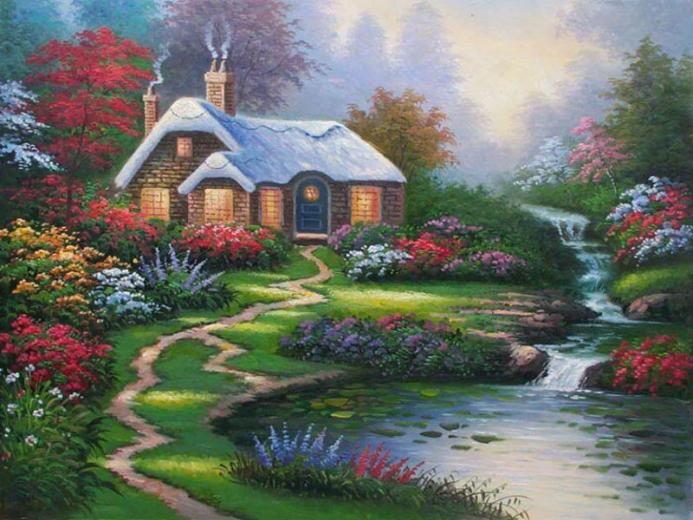 🔥 [30+] Spring Cottages Desktop Wallpapers | WallpaperSafari