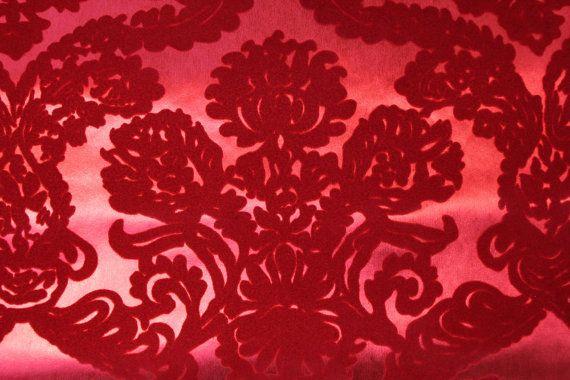 🔥 [40+] Red Flocked Damask Wallpapers | WallpaperSafari