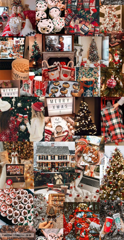 🔥 [40+] Christmas Collage iPhone Wallpapers | WallpaperSafari