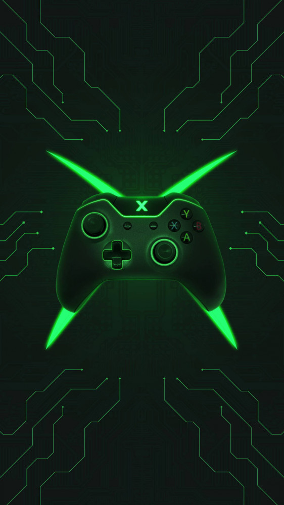 🔥 Free Download Vibrant Hd Gaming Controller Logo Wallpaper by ...