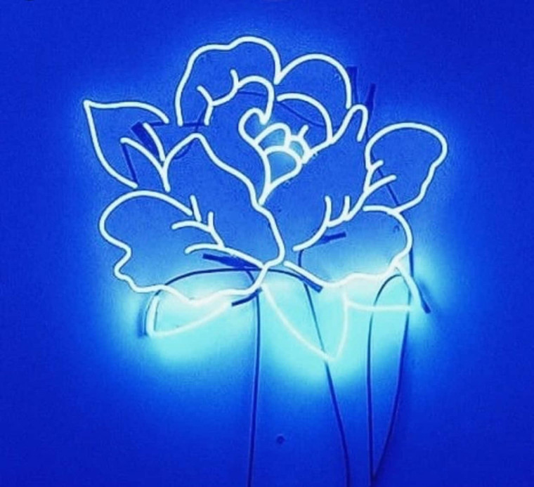 🔥 Free Download Exploring The Surreal Beauty Of Neon Blue Aesthetics ...