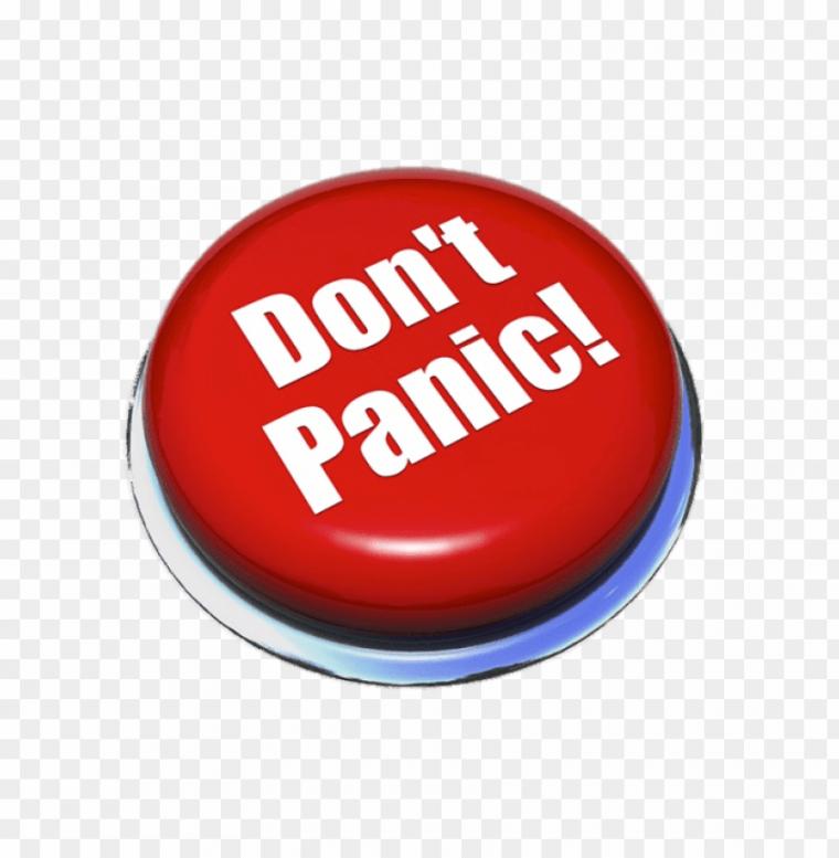 🔥 Free Download Don T Panic Red Button Png Image With Transparent ...