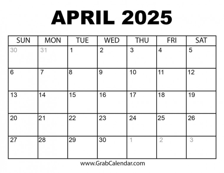  Free Download Printable April Calendar With Holidays Wallpaper By