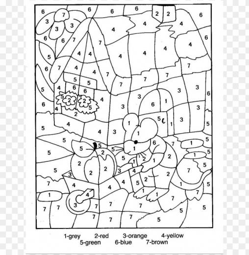 🔥 Free Download Difficult Color By Number Coloring S Png Image With by ...