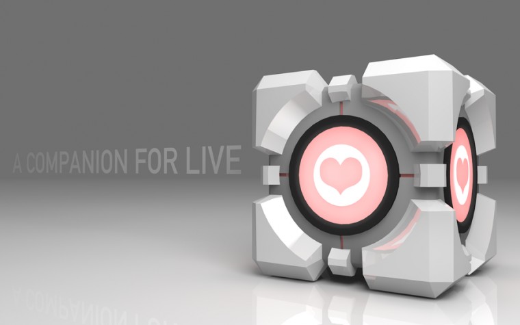 🔥 Free Download Companion Cube Portal Wallpaper by @kellic ...