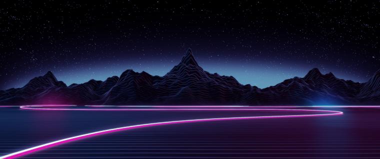 🔥 [10+] Neon Mountain Wallpapers | WallpaperSafari