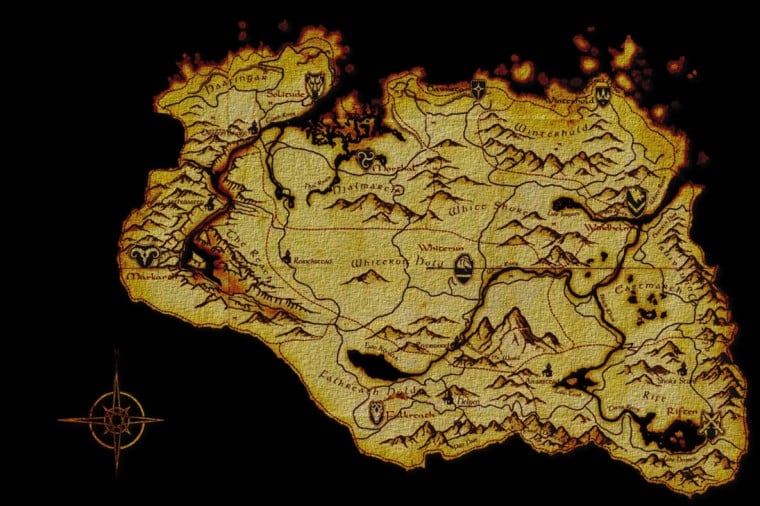 🔥 [70+] Skyrim Map Wallpapers | WallpaperSafari