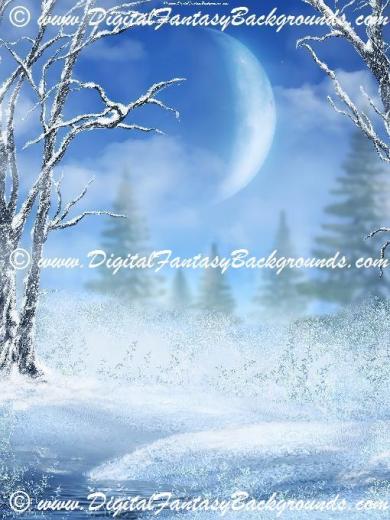🔥 Free Download Crisp Winter Cold Land Digital Fantasy Background by ...
