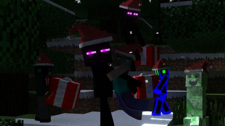 🔥 [90+] Minecraft Christmas Wallpapers | WallpaperSafari