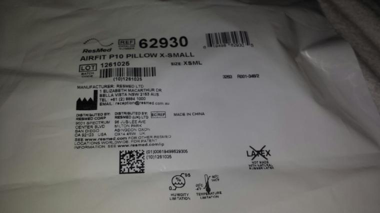 🔥 Free Download New Resmed Airfit p10 Pillow Xs With Image by ...