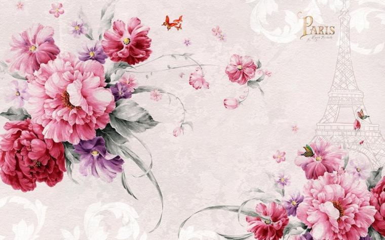 🔥 [20+] Paris Floral Wallpapers | WallpaperSafari
