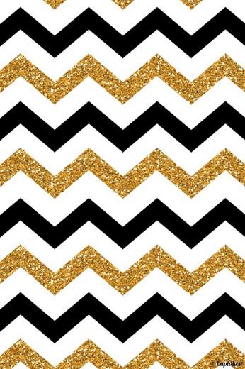 🔥 Free Download Black And Gold Glitter Chevron by @caitlinm ...