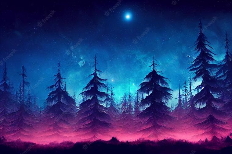 🔥 [30+] Beautiful Night Forest Wallpapers | WallpaperSafari