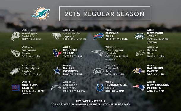 Free download Miami Dolphins 2015 Schedule is HERE Power 96 Miamis ...