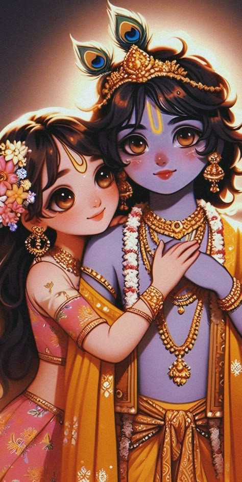 🔥 [40+] Cute Radha Krishna Wallpapers | WallpaperSafari