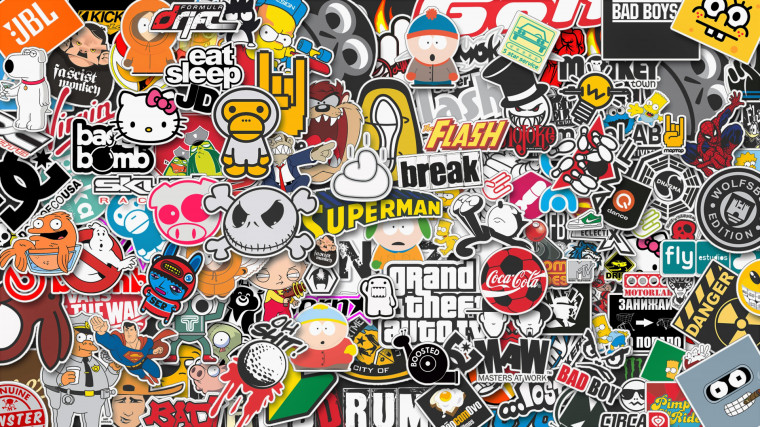 🔥 [50+] Sticker Wallpapers | WallpaperSafari
