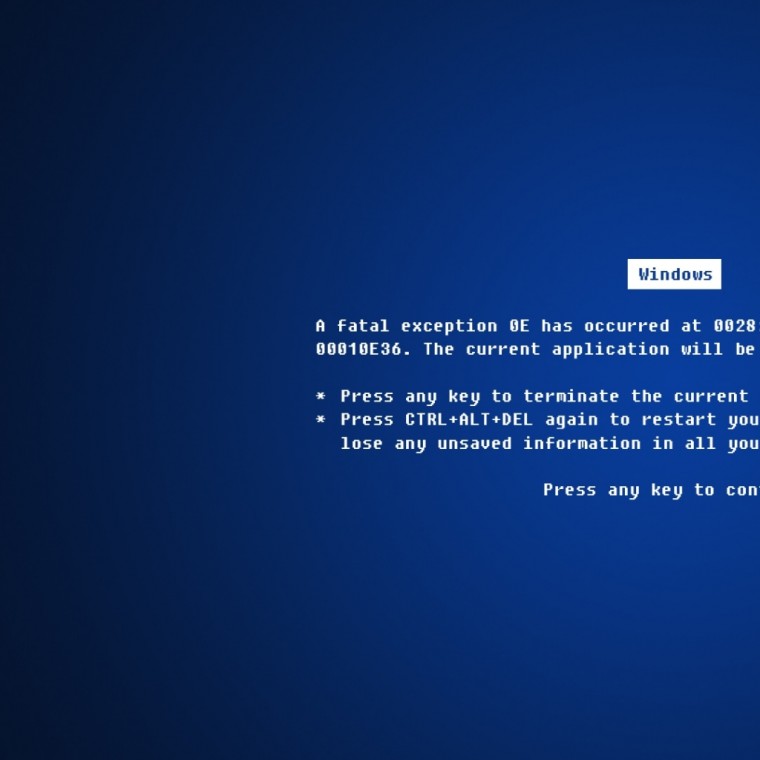 Windows Blue Screen Wallpaper