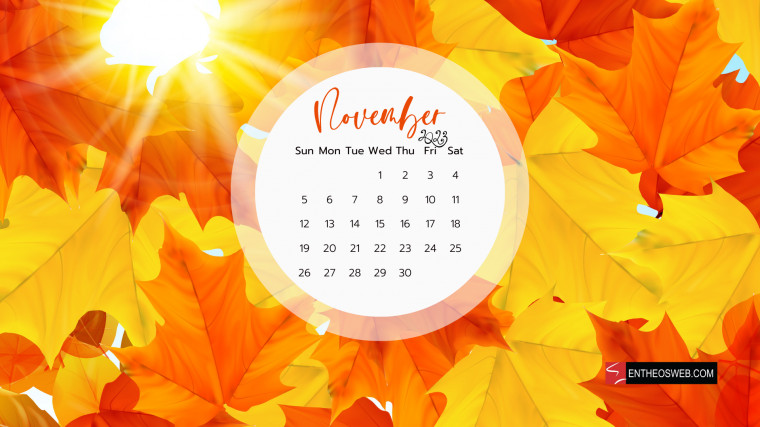 🔥 Free Download November Calendar Desktop Wallpaper Entheosweb by ...