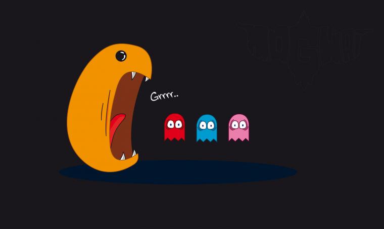 Free download Vulnerable Pacman Ghost Wallpaper by ChriscoDesigns ...
