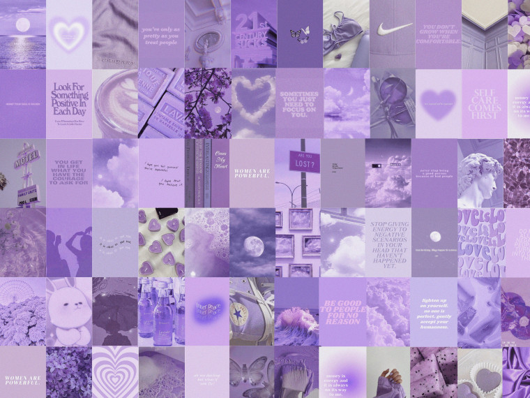 🔥 [70+] Purple Aesthetic Collage Wallpapers | WallpaperSafari