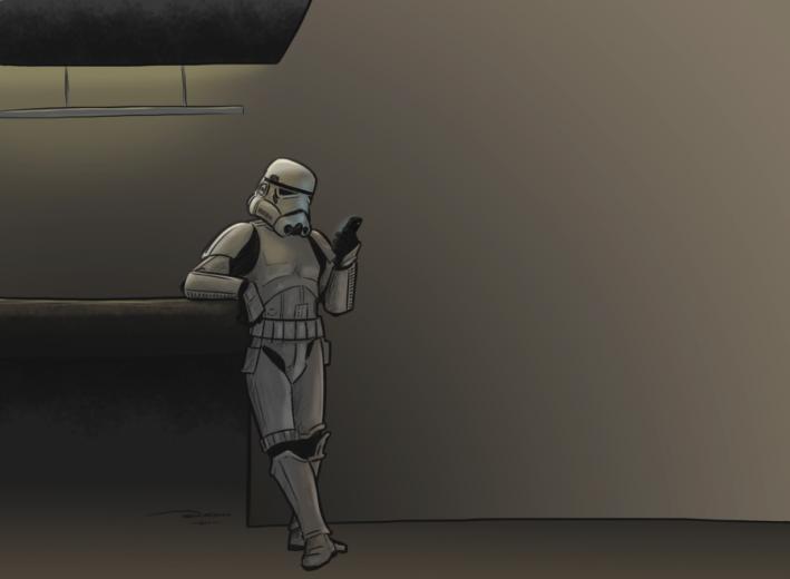 🔥 Free Download First Order Stormtrooper Art Print by @allend ...