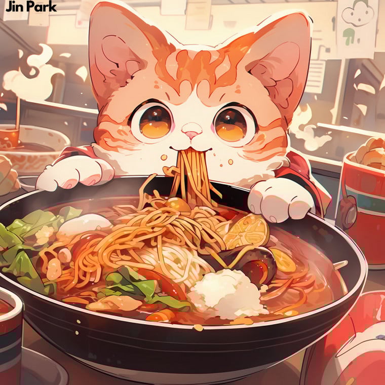 🔥 [50+] Cat Ramen Wallpapers | WallpaperSafari