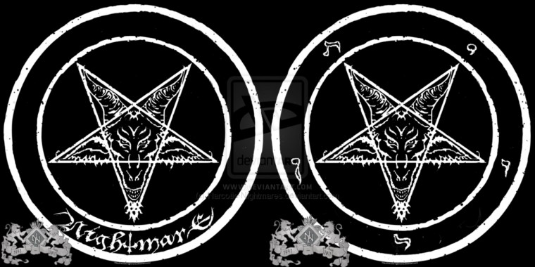 🔥 Free Download Red Inverted Pentagram On A Black Background Like The ...