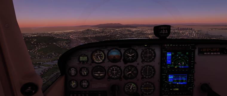 🔥 Free Download xp11 c172 Cockpit Wallpaper Over San Francisco ...