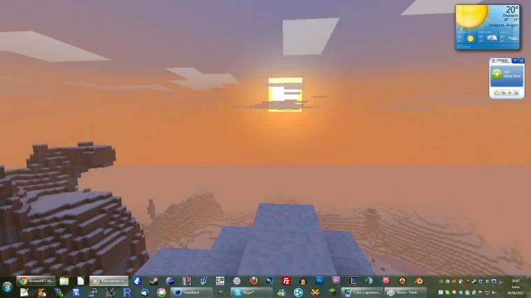 🔥 Free Download Minecraft Windows Theme With Cool Wallpaper Auto Design ...