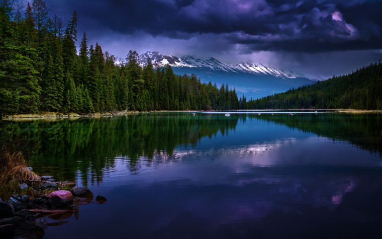🔥 Free Download Beautiful Lake Reflection Mountains Landscape Wallpaper ...