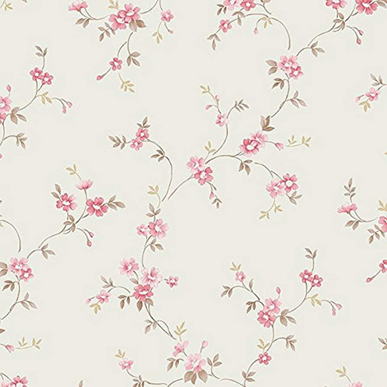 🔥 Free Download Manhattan Comfort Sebastian Rose Floral Trail Wallpaper ...
