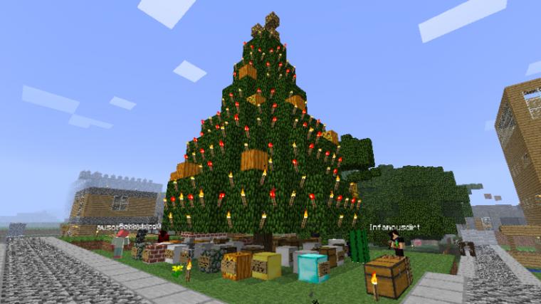 🔥 [90+] Minecraft Christmas Wallpapers | WallpaperSafari