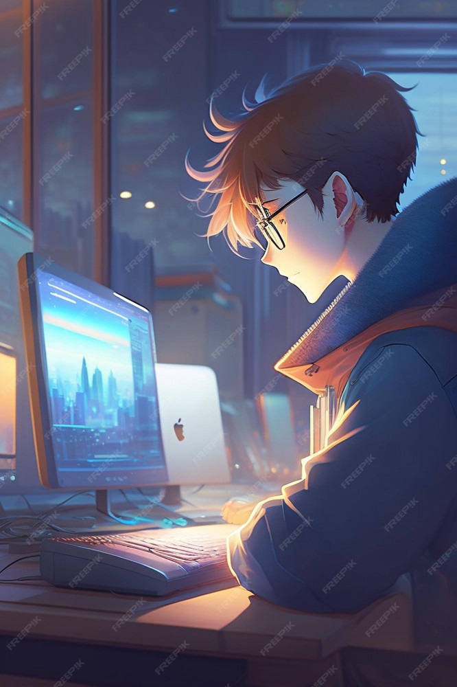 🔥 Free Download Unique Anime Boy Laptop Background Wallpaper by ...