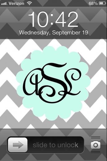 Free download Monogrammed iPhone Wallpapers wallpapers Pinterest [513x783] for your Desktop ...