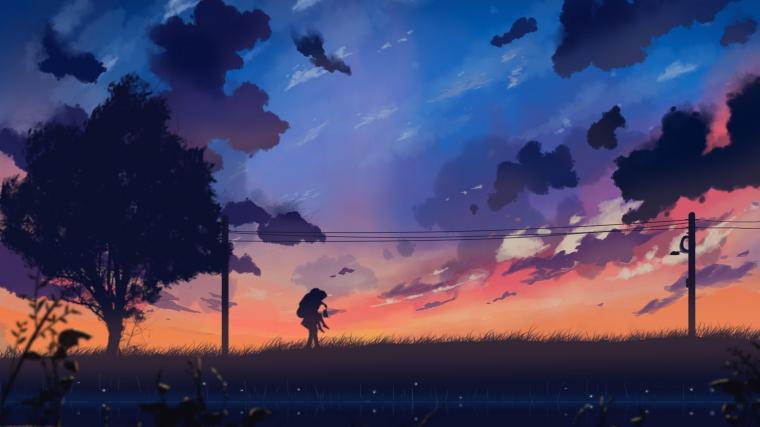 🔥 Free Download Aesthetic Anime Landscape Wallpaper c09 by @timothyt ...