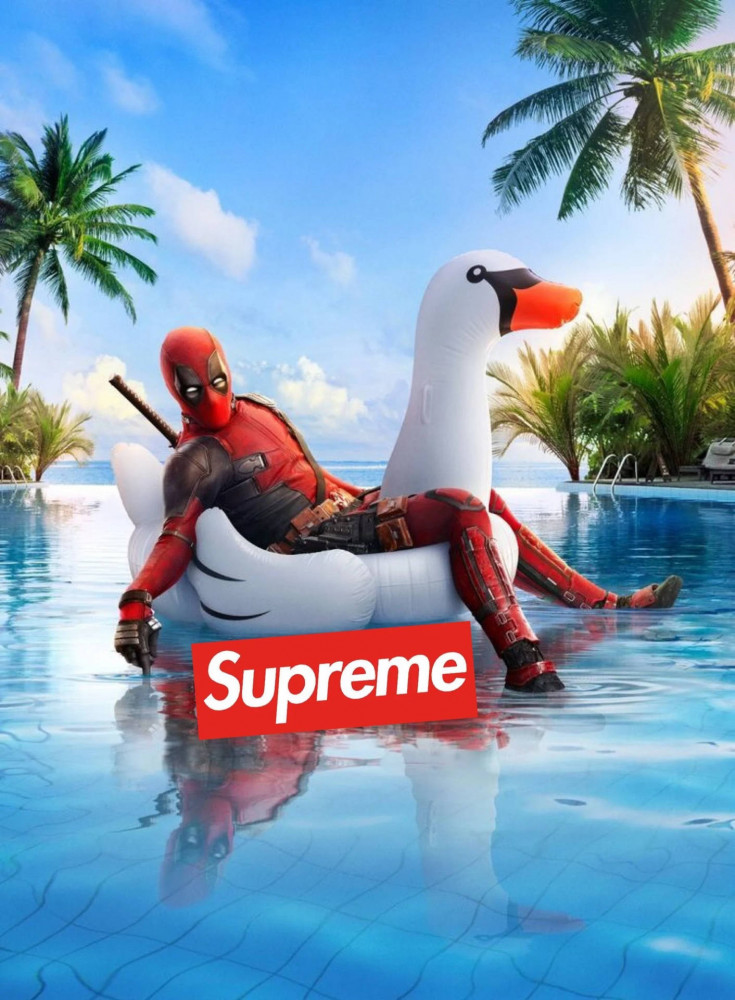 🔥 Free Download Superhero Supreme Deadpool On Swan Floatie Wallpaper by ...