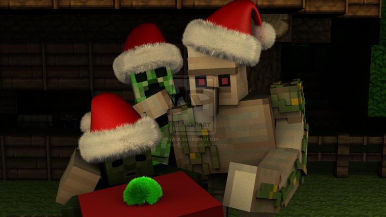 🔥 [90+] Minecraft Christmas Wallpapers | WallpaperSafari