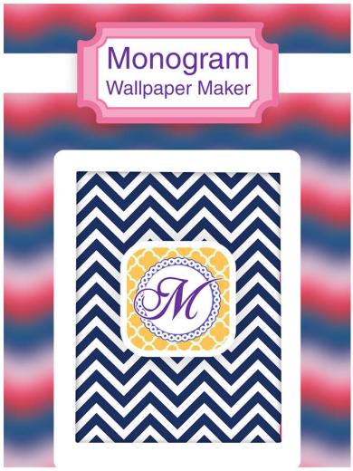 Free download Wallpapers Maker Create your own Chevron Initials ...