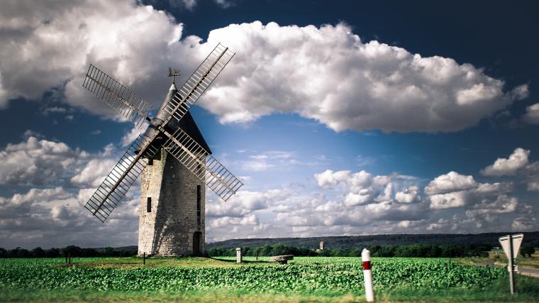 🔥 Free Download Green Windmill Powerpoint Background Ppt by @sarahb85 ...