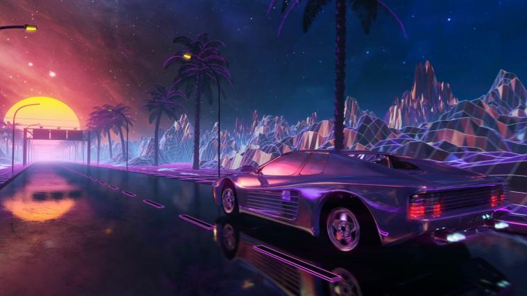 🔥 Free Download 80s Retro Futuristic Drive Seamless Loop With Vintage ...