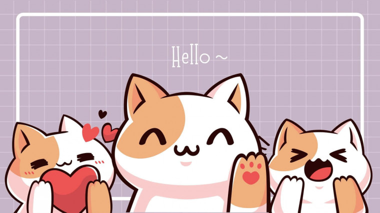 🔥 Free Download Cute Cartoon Dog Greeting Hello Wallpaper by @tarab63 ...