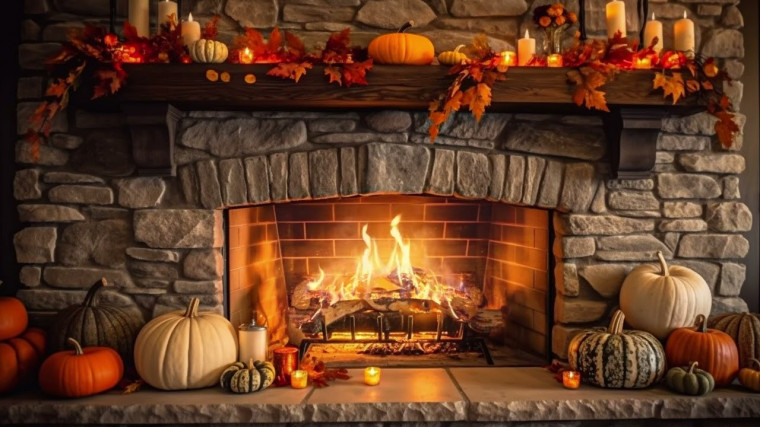 🔥 [30+] Thanksgiving Fireplace Wallpapers | WallpaperSafari