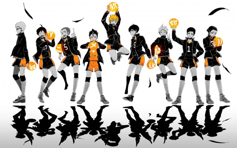 🔥 Free Download Karasuno Haikyuu Team Silhouettes Wallpaper by ...