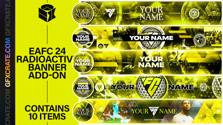 🔥 Free Download Radioactive Add On For Eafc Banner Logo Pack Gfxcrate ...
