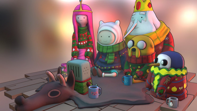 🔥 [20+] Adventure Time Christmas Wallpapers | WallpaperSafari