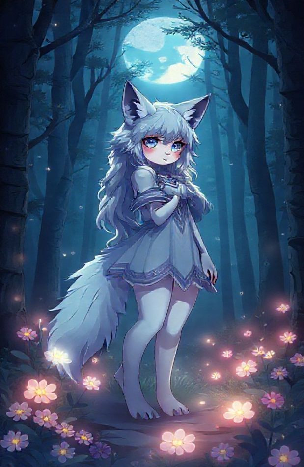 🔥 [50+] Anime Wolf Girl Wallpapers | WallpaperSafari