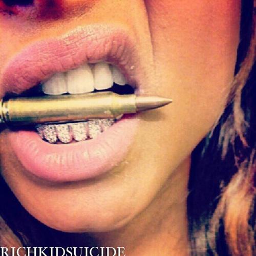 🔥 Free Download Gold Teeth Lips Women Dope Shit Grillz Weed by ...