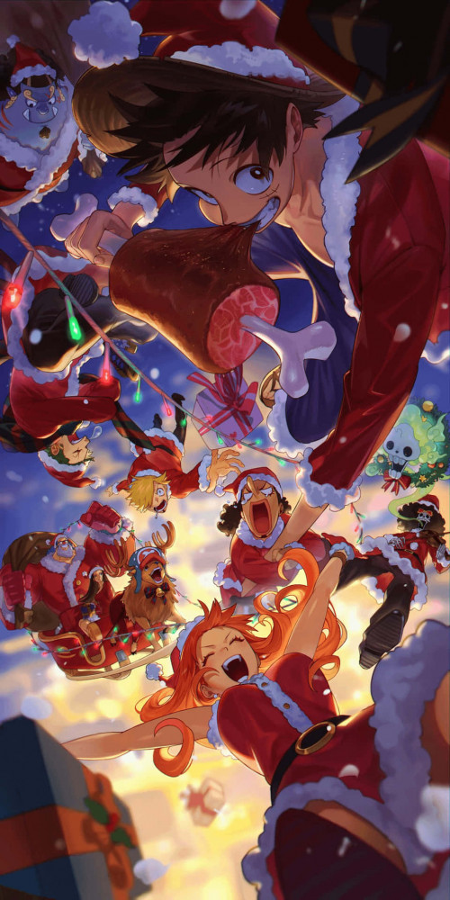 🔥 [50+] One Piece Christmas Wallpapers | WallpaperSafari
