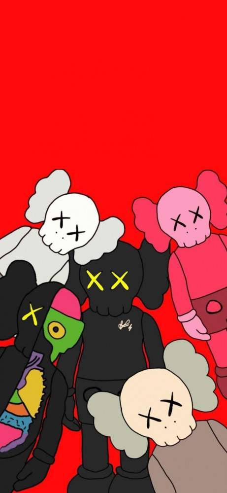 🔥 [50+] Red Kaws Wallpapers | WallpaperSafari